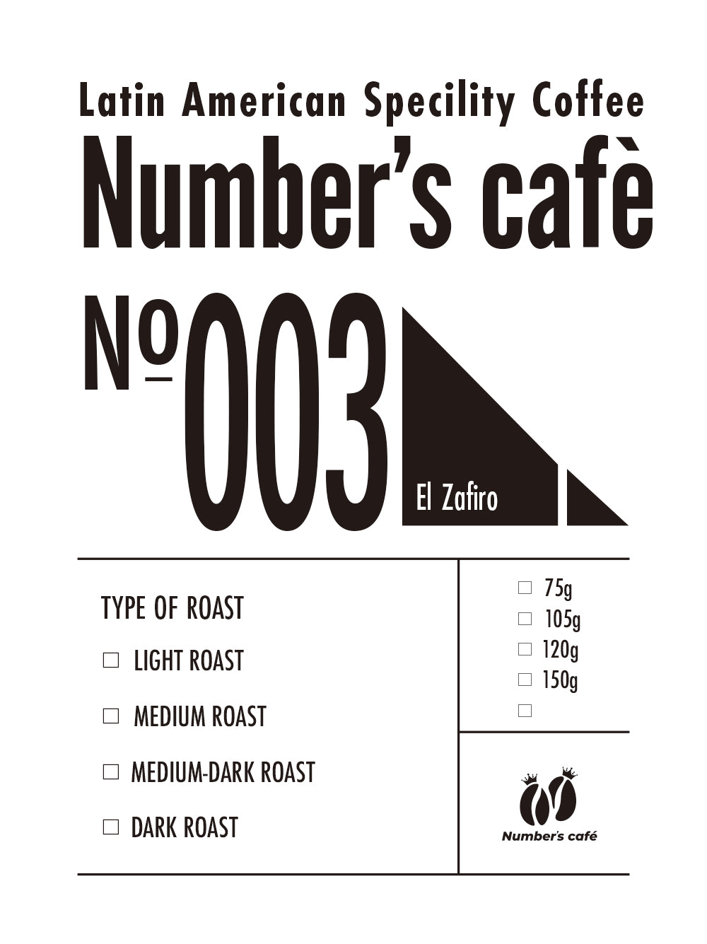 N0.003 EL ZAFIRO （コロンビア エル サフィロ）